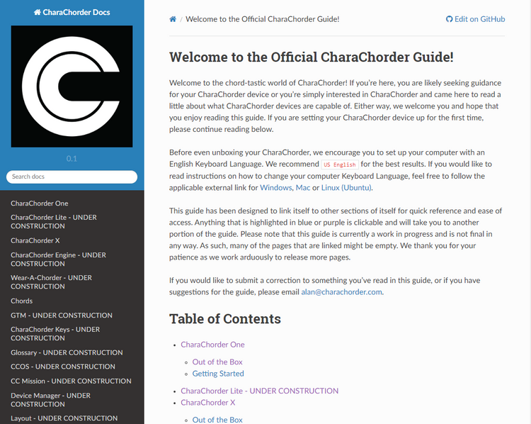 Support – CharaChorder